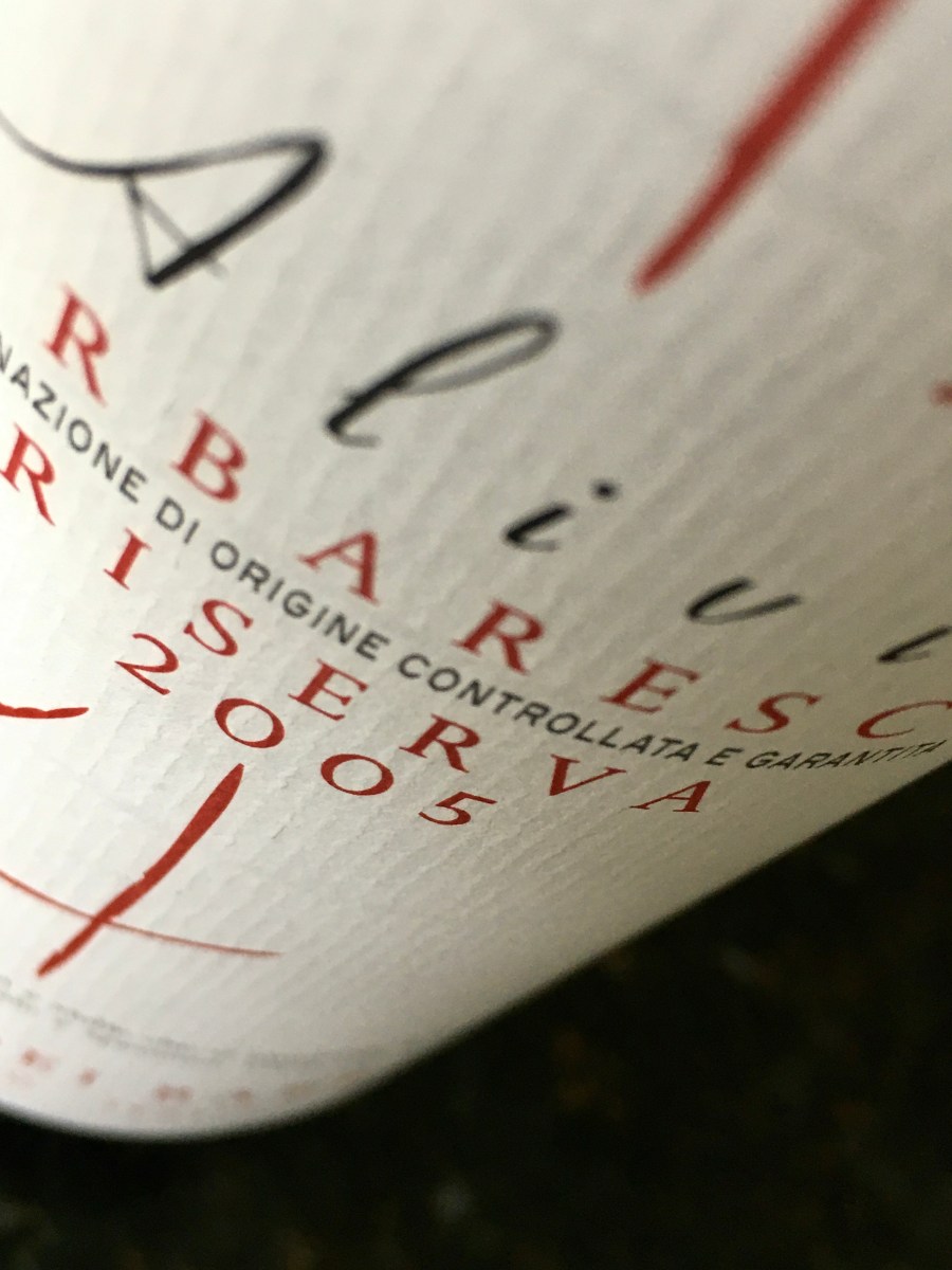 Barbaresco Docg Riserva Alivio 2005 – Rocche dei Barbari – Roberto Vinci
